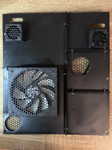 Quietmode! Flashforge Adventurer 5M (AD5M) Back Panel w/ 120mm & 4010 ...