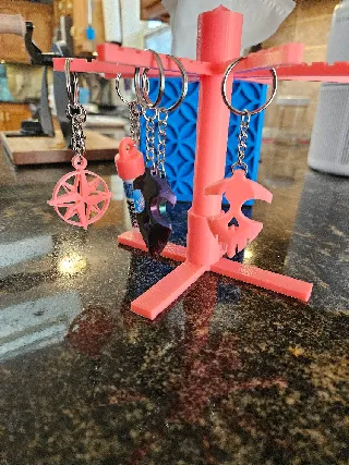 Rotating Keychain Stand – 3D Printable Organizer by Graf Design ...