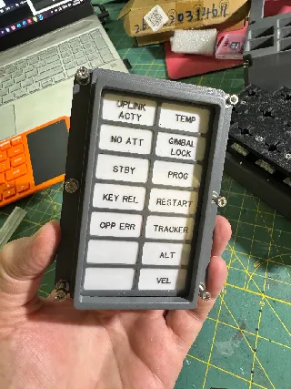 Apollo DSKY (AGC Display / Keyboard) by GreatOldOne | Download free STL ...