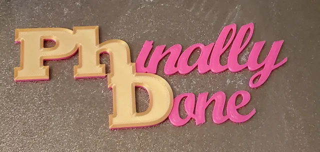 Phinally Done (PhD graduation cake topper) by eMarco | Download free ...