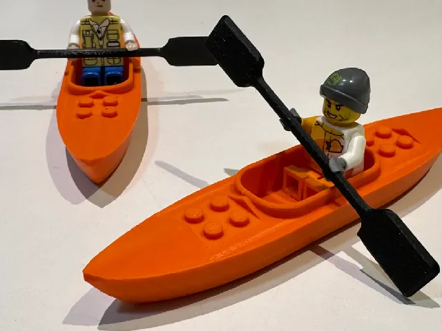 Make of Lego compatible kayak by Marc Witarsa | Download free STL model ...
