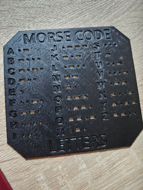 Make of Morse Code Template - Letters by Karl | Download free STL model ...