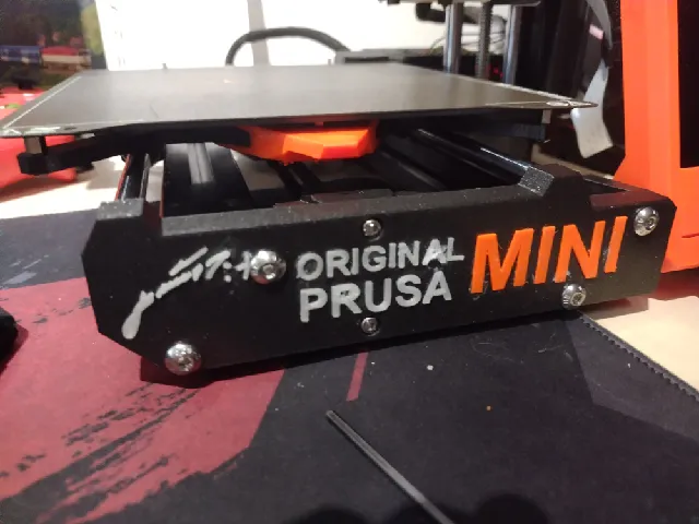Make of Prusa MINI front Y plate "signed" by Josef Prusa (this is a ...