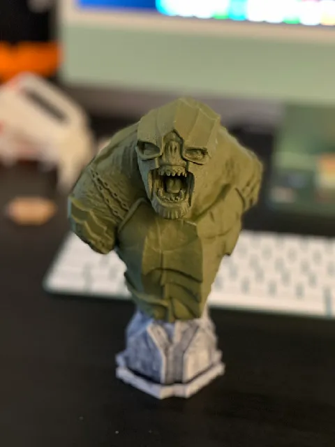 Make of Battle Troll bust - LOTR by Dio88 | Download free STL model ...