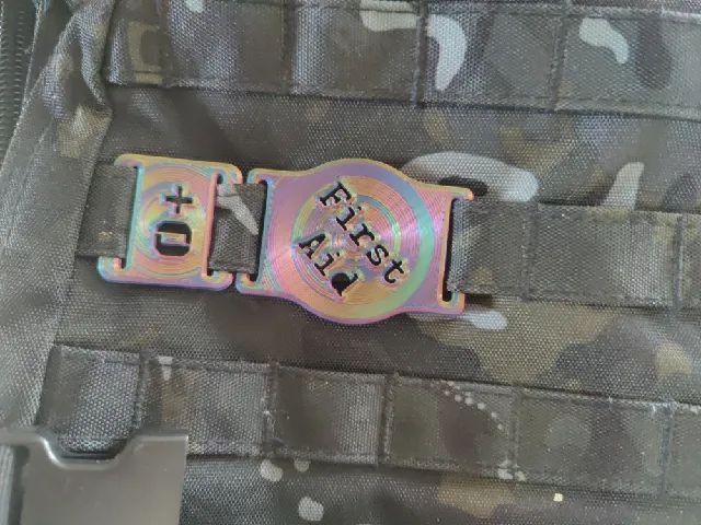 Make of Blank Molle Badge | Molle Patches | Molle tag (step ,stl) by ...