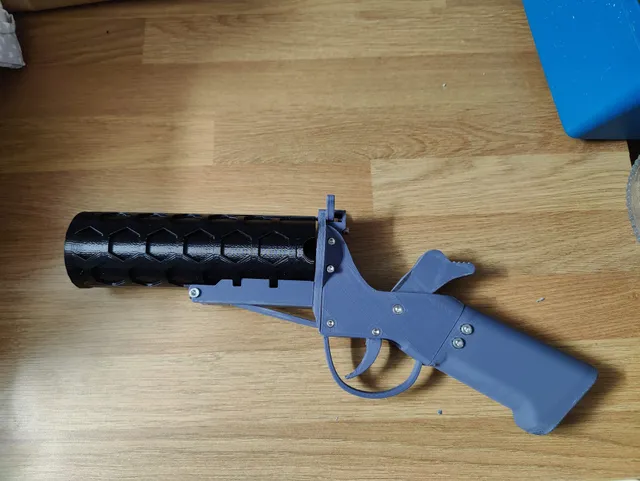 Make of Co2 rocket/grenade launcher by Randomdude | Download free STL ...