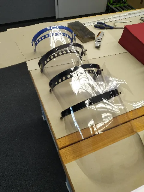 Make of Face shield - A4 binding sheet - easy punching by Pjoter ...