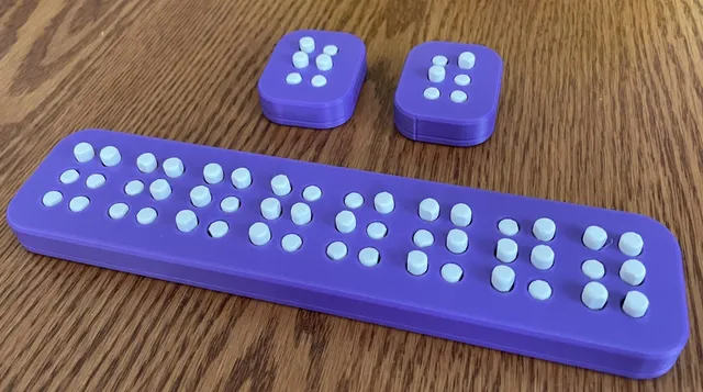 Make of Braille Training Cell - 6MM by upperairs | Download free STL ...