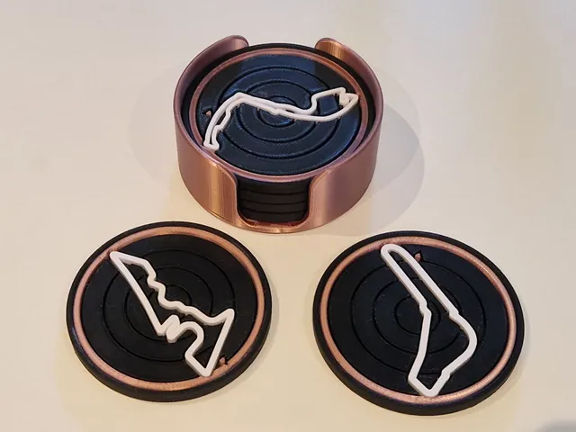 Make of Formula 1 Circuit Coasters by Mattittas | Download free STL ...