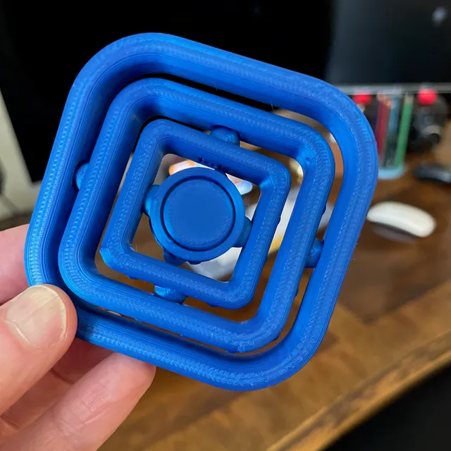 Make of Square Fidget Spinner by ronguest | Download free STL model ...