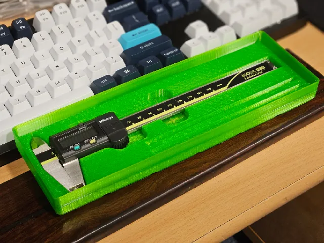 Make of Gridfinity Mitutoyo Calipers & Rulers case by Lucas G ...