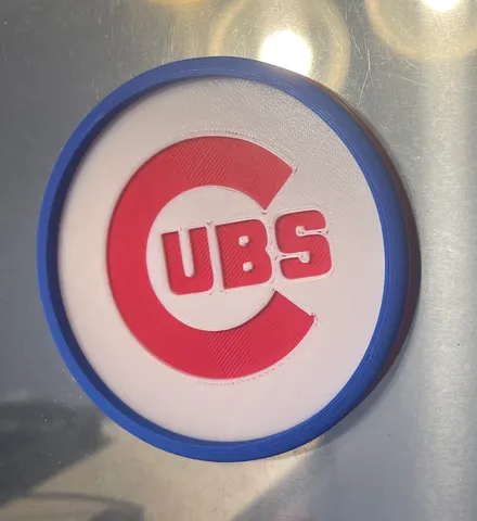 Chicago Cubs Coaster by Nukem75 | Download free STL model | Printables.com