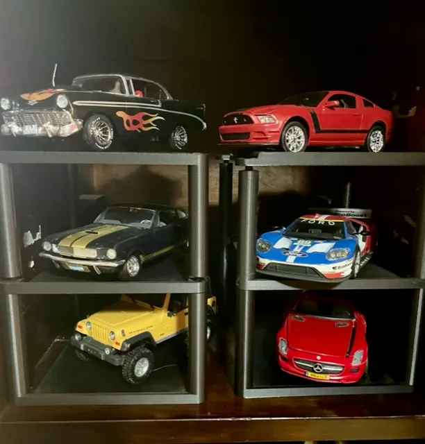 Make of 1/18 car model stackable rack by CMarroquin | Download free STL ...