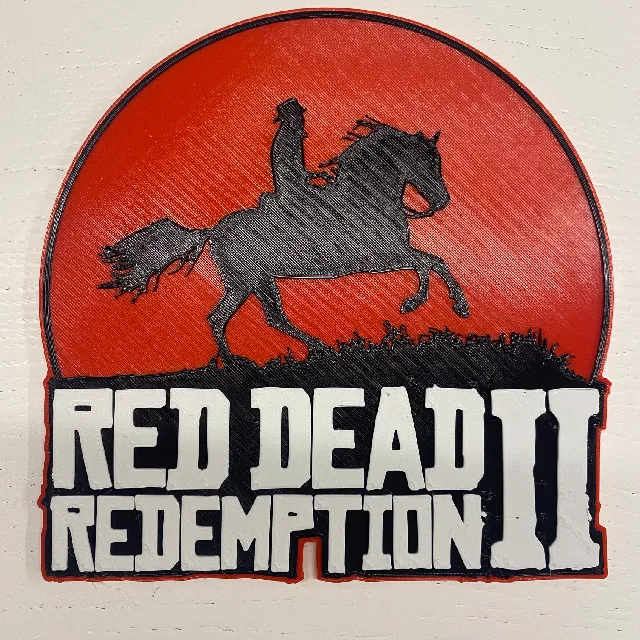 Make of Placa Red Dead Redemption 2 RDR2 by Tommi | Download free STL ...