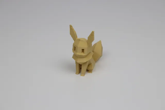 Make of Low-Poly Eevee by CUBE3DWORLD | Download free STL model ...