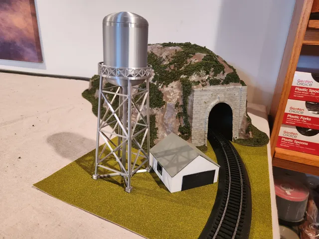 HO Scale Dr Pepper Water Tower by Ed Hume | Download free STL model ...
