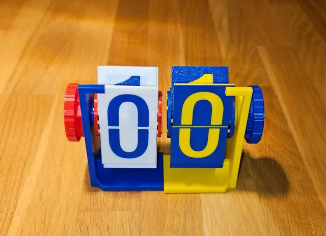 Split-flap counter - Fully printable by Thomas H 3D | Download free STL ...