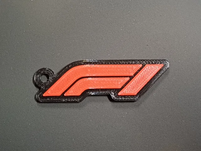 F1 Keyring - Formula 1 Logo Contoured (Raised) by Vector3dArt ...