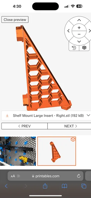 Honeycomb Storage Wall (HSW) Shelf by Drew Singer | Download free STL ...