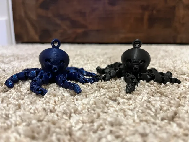 Make of Articulated Octopus Keychain by KonaDog009 | Download free STL ...