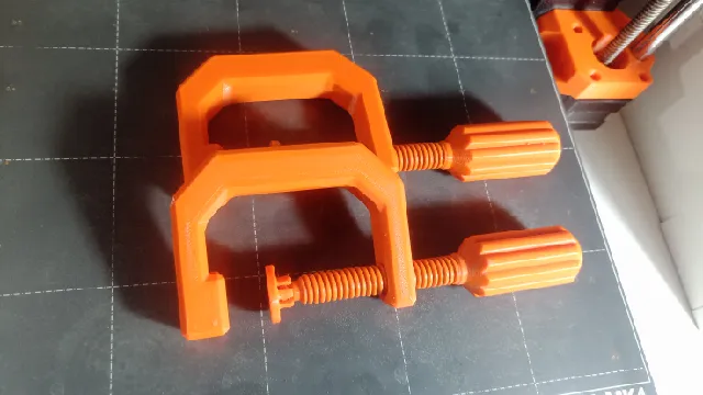 Make of Acme Threaded C-Clamp by janicek.trnecka | Download free STL ...