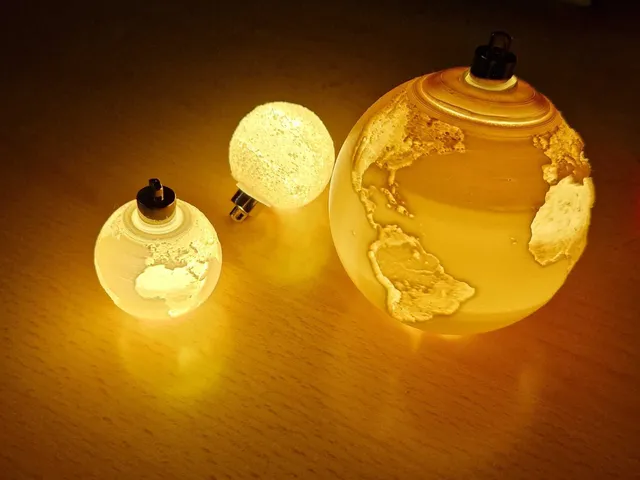 Solar System Lithophane Planet Lamp Collection - 75mm³ by FritzPeppone ...