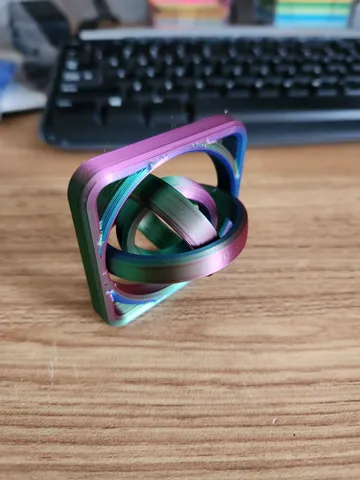 Square Gyro Fidget 4 Sizes by Grandpa 3DPrints | Download free STL ...