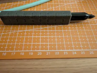Sharpie Ruler Sleeve (Fine Point) (Metric) by Popandsicle | Download ...