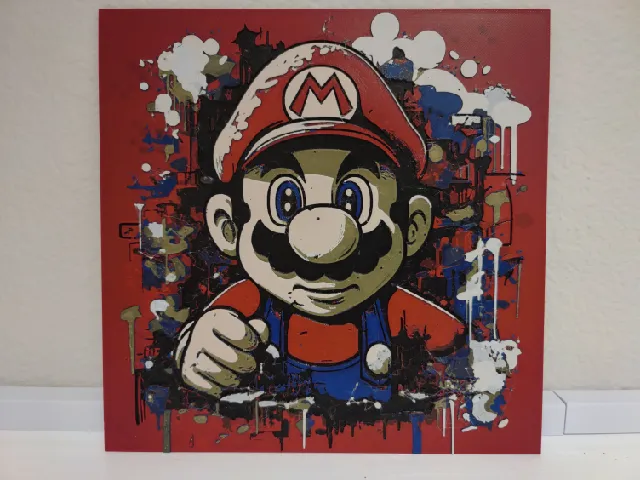 Make of Super Mario Graffiti - Filament Painting (7 colors) by ...