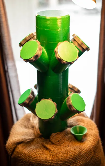 Make of Modular Hydroponic Tower Garden (better 5-way pot and module ...