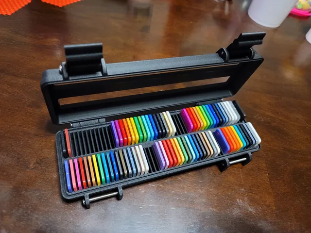 Bambu Filament Swatch Box with Printable Inserts by Kilian Herbst ...