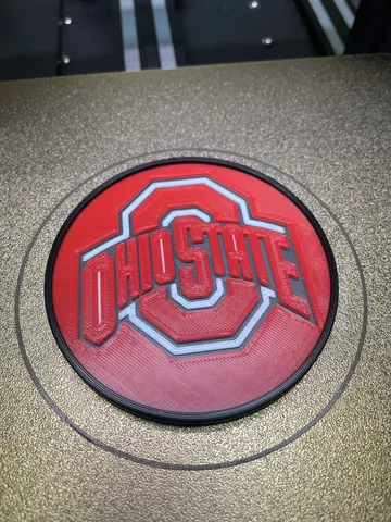 Ohio State Coaster by Sirprintsalot | Download free STL model ...