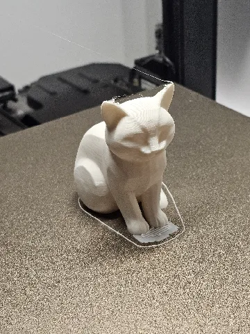 Minimalist low-poly Cat Sculpture (no supports) by Ochrum | Download free STL model | Printables.com
