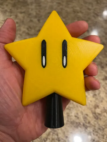 Tree Topper Super Mario Star by Marcuzzi420 | Download free STL model ...
