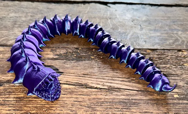 Purple Worm Articulated by MZ4250 | Download free STL model ...