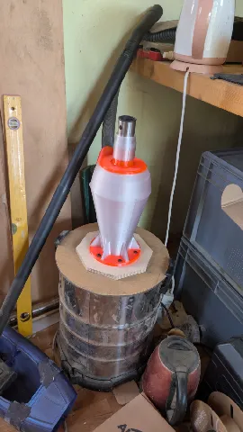 Cyclone Vacuum Dust Separator. Version 4.1 (1 to 1-1/2" hose) by ...