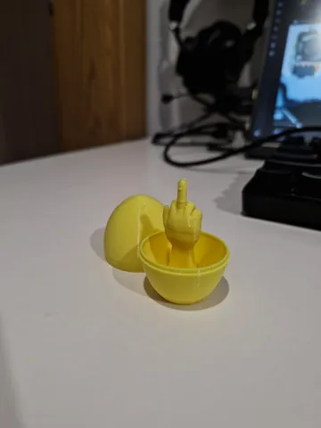 Middle Finger Easter Egg by TomoDesigns | Download free STL model ...