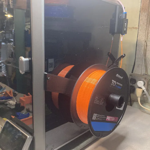 Make of Reinforced Creality K1 Side Spool Holder with Filament Guide ...