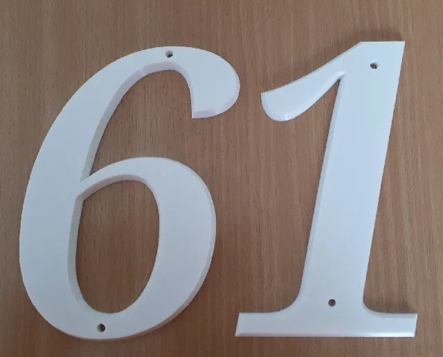 Make of House numbers - čísla popisné by SULDA | Download free STL ...