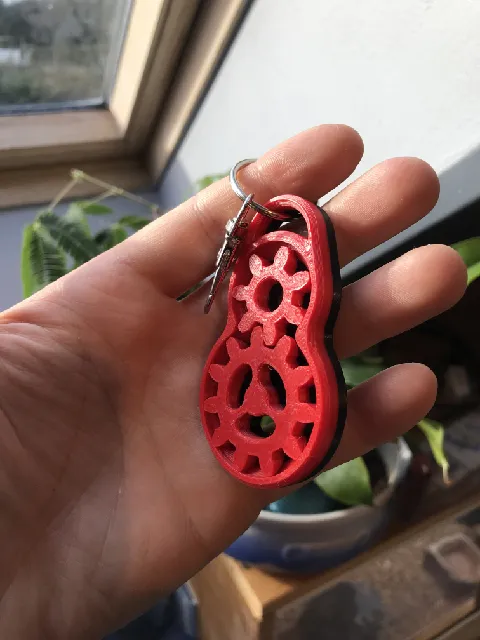 Make of Gear Fidget toy keyring by Aztairya | Download free STL model ...