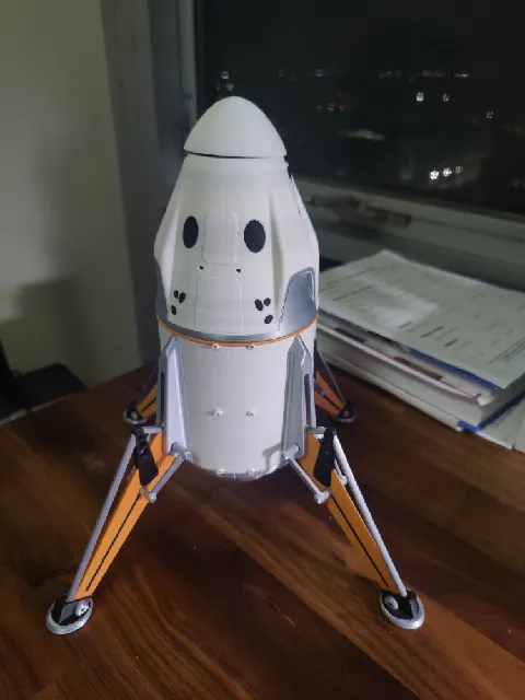 Make of SpaceX Dragon Lander by John | Download free STL model ...
