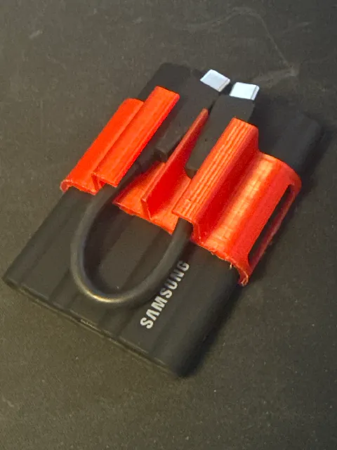 Make of Samsung T7 Shield USB Cable Caddy by FredrikT | Download free ...