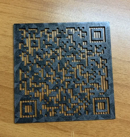 3D QR-Code Generator by pedRamezani | Download free STL model ...