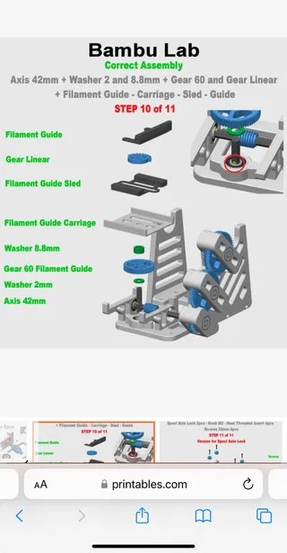 Bambu Lab Filament Spool Winder - Upgraded All Gears and Axes by STORM ...