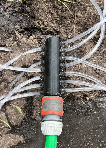 Drip/micro-spray irrigation splitter with Gardena connector by NelisW ...