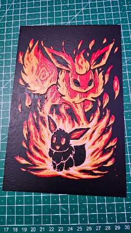 Eevee/Flareon Evolution Hueforge Art by Reepime | Download free STL ...