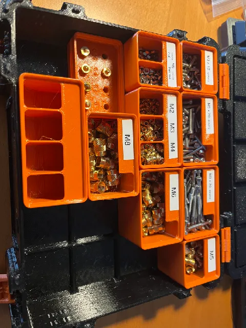 Make of Gridfinity Storage Box by Pred (now parametric) by DLesaffre | Download free STL model ...