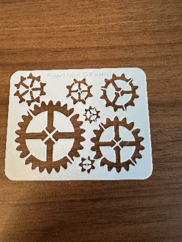 Fantasy Gears Drawing Template by Jollymnemonic | Download free STL ...