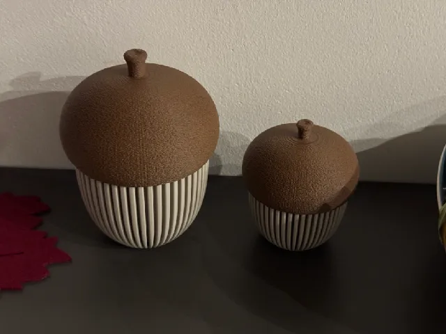 Make of Acorn decoration container (tealight compatible) by Healow ...