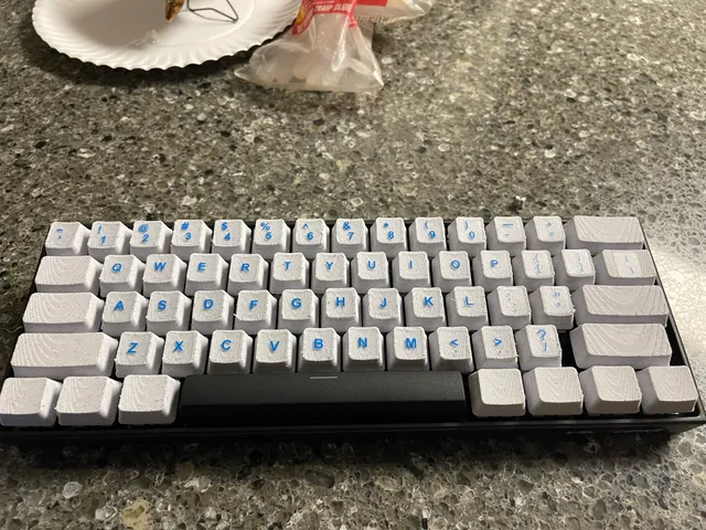 3D Printed Mechanical Keyboard (68 keys) by Newtle Kim | Download free ...